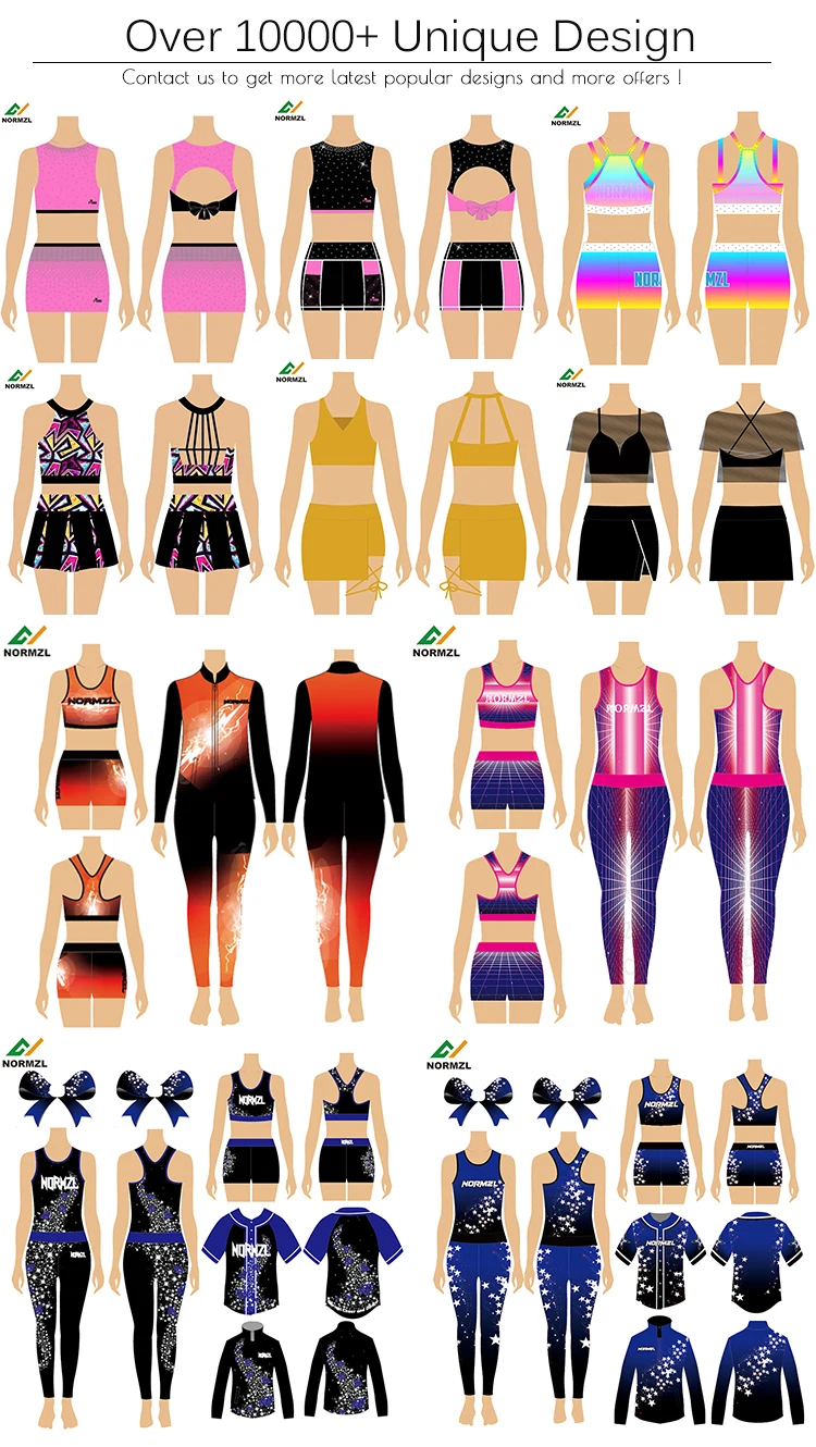 Custom Sublimation Cheer Dance Uniforms - Design Your Own