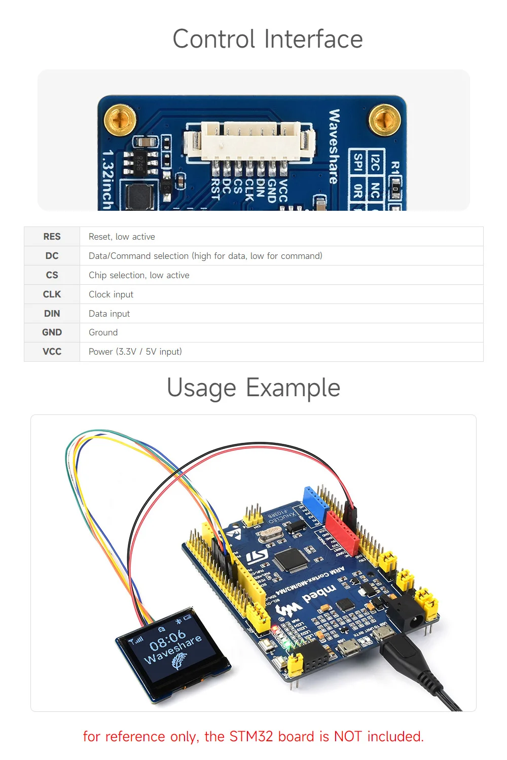 1.32英寸oled显示模块，128x96分辨率，16灰度，spi/i2c通信 - Buy 1.32英寸oled模块,嵌入式ssd1327驱动芯片spi / I2c通信,附带了覆盆子p ...