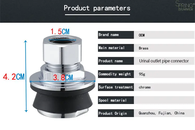 1 Inch Brass Toilet Flush Valve Connection Fittings,1/2 Urinal Flushing ...