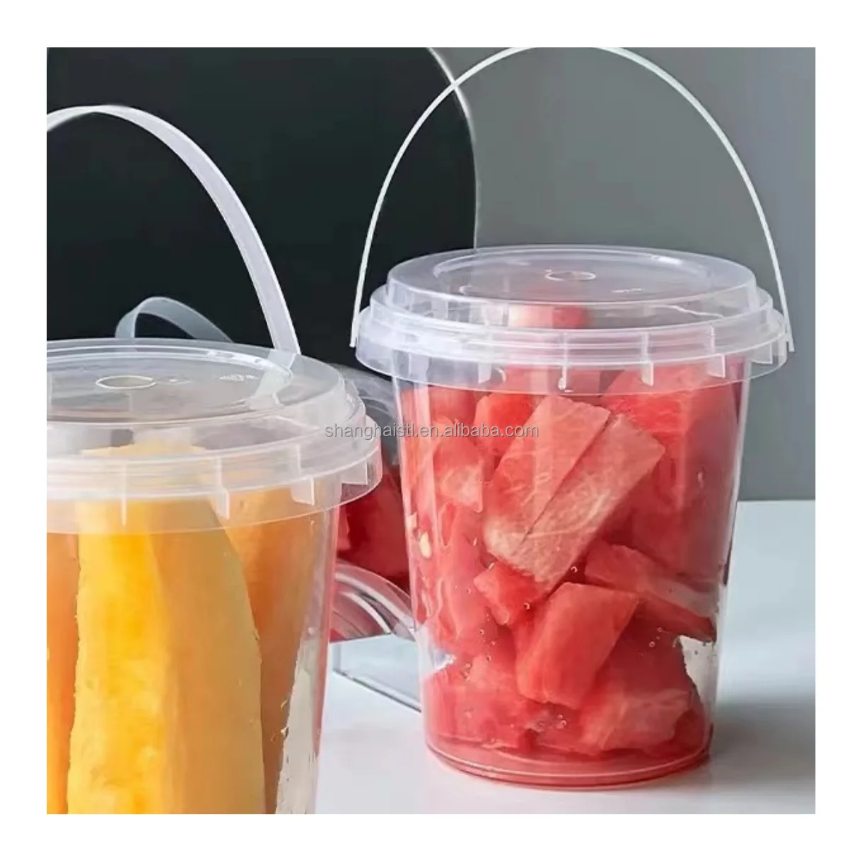 24oz 32oz Plastic Drink Cup - Super Big Bucket Fruit Tea