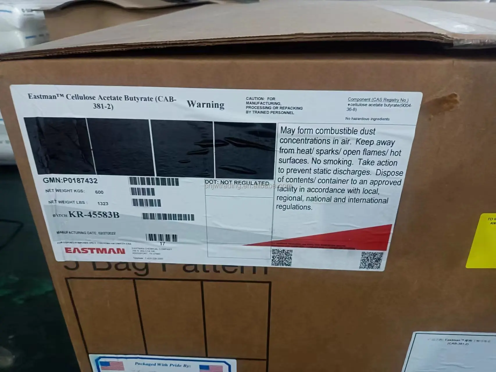 Eastman Cab551-0.2 Low Viscosity Cellulose Acetate Butyrate Ink Coating ...