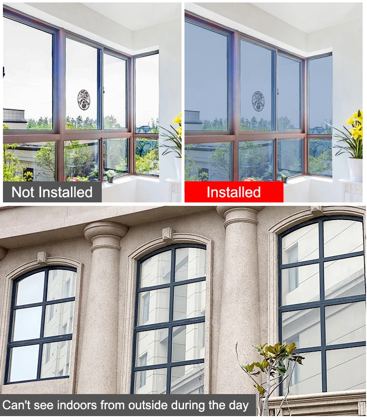 1.52*30m Silver Mirror Reflective Aluminum Building Window Film