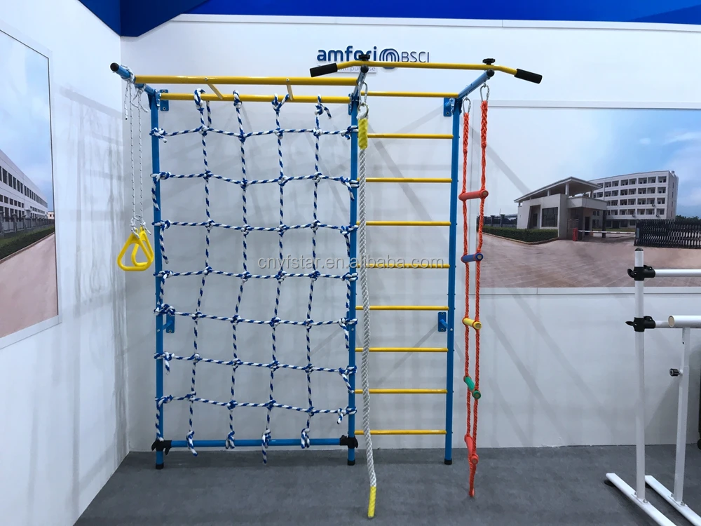 Kids Playground Climbing Cargo Nets Ninja Warrior Obstacle Course For ...