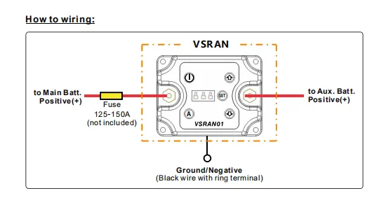 VSRAN01-Voltage Sensitive Relay 12v 140Amp Dual smart dual charging ...