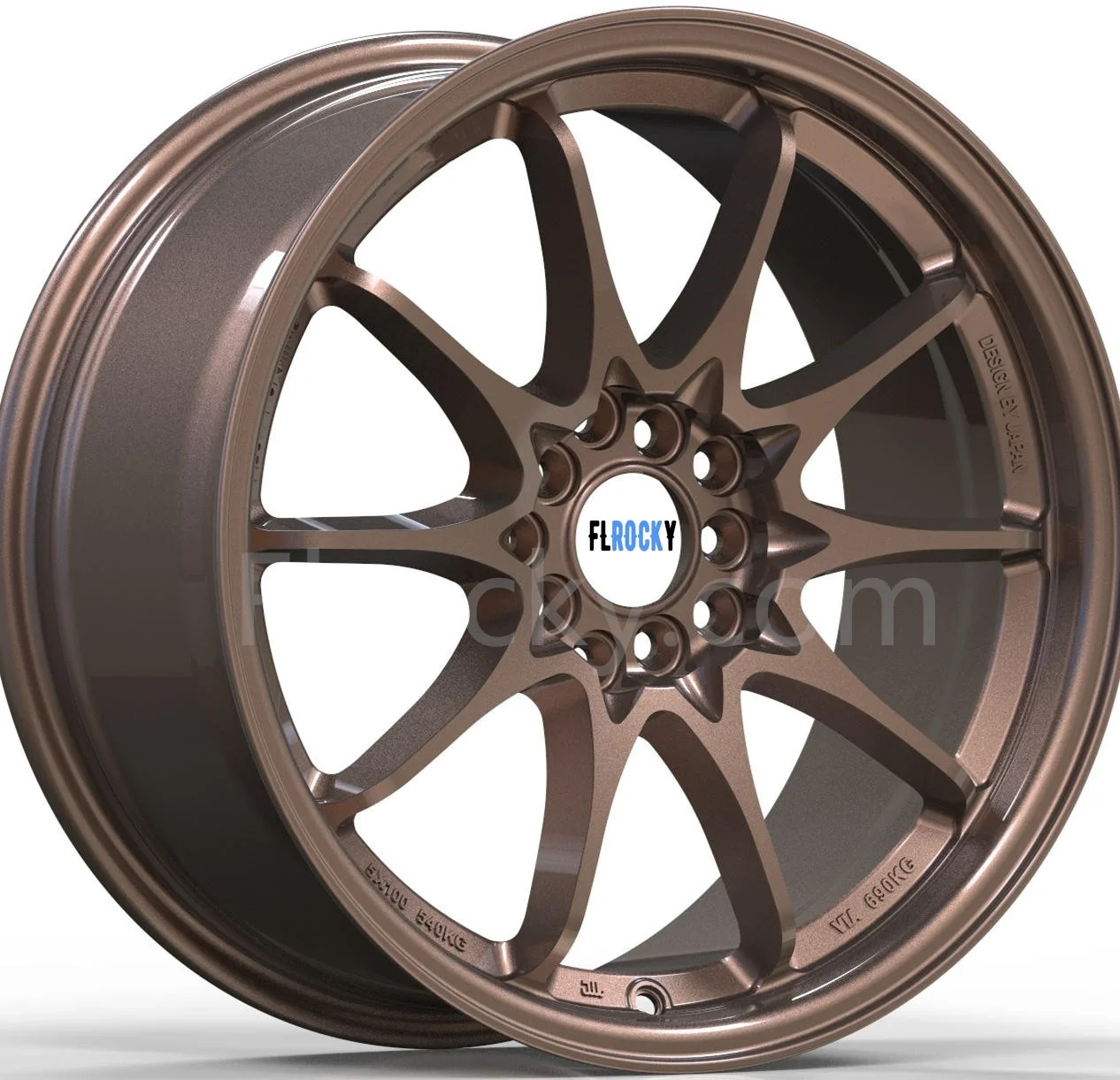 Japan Design Racing Car Rims 17 Inch 8J 10 Holes Alloy Rims 4X100 ...