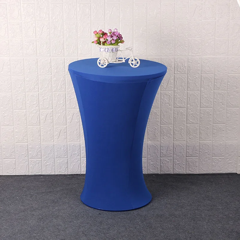 Libosa Milk Silk Stretch Bar Table Cloth Round Table Cover 60*120cm ...