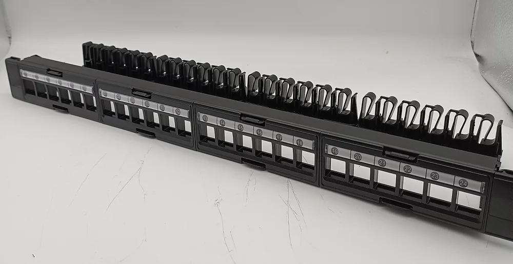 Rj45 Socket Lan Patch Panel 24 Port 19inch 1u Networking Patch Panel ...