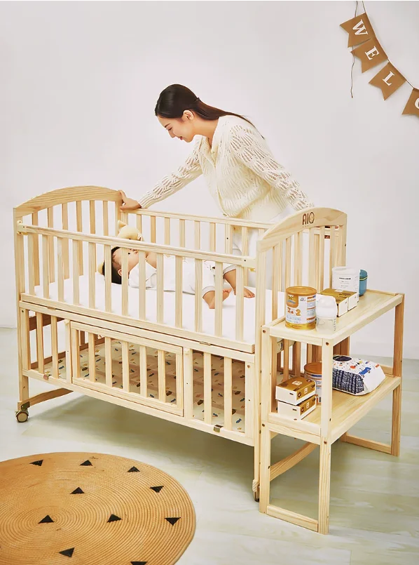 Customizable Multifunctional Cheap Wooden Cot Baby Bedroom Furniture ...