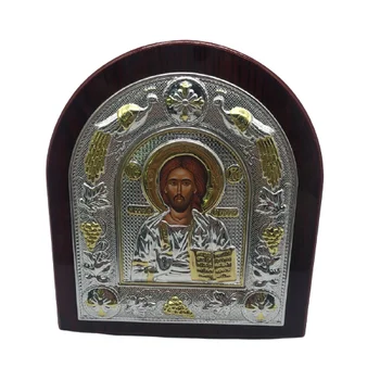 Explosive Jesus Maria Peacock Frame Metal Religious Ornaments Stainless ...