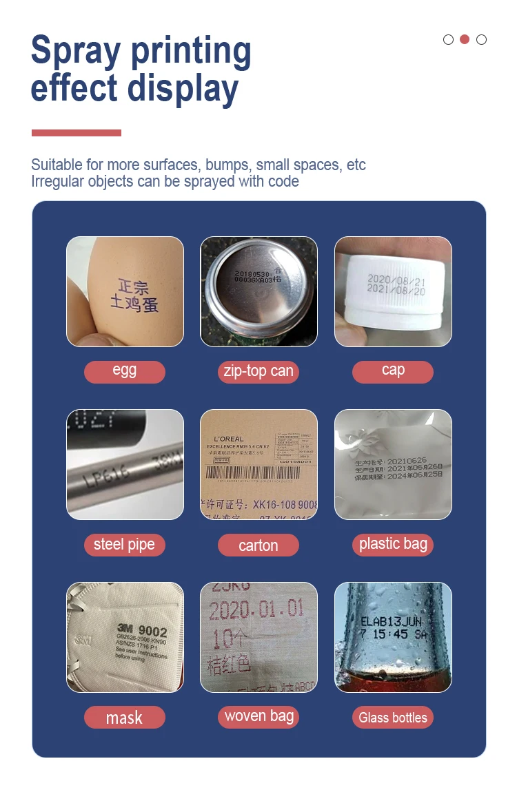 Mini Batch Code Portable Handheld Inkjet Printing Machine For Fast Dry ...