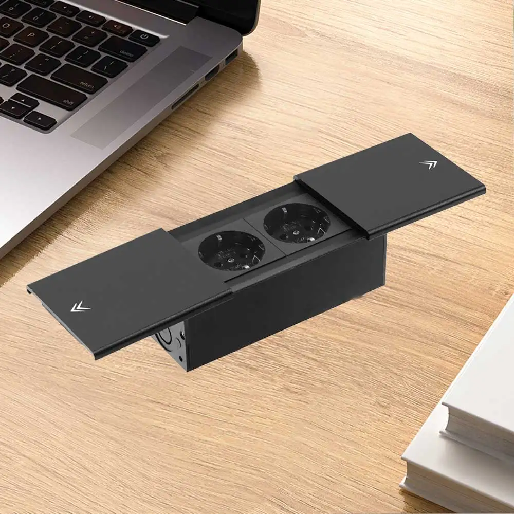 Oswell Conference Table Furniture Recessed Hidden Desktop Power Strip ...