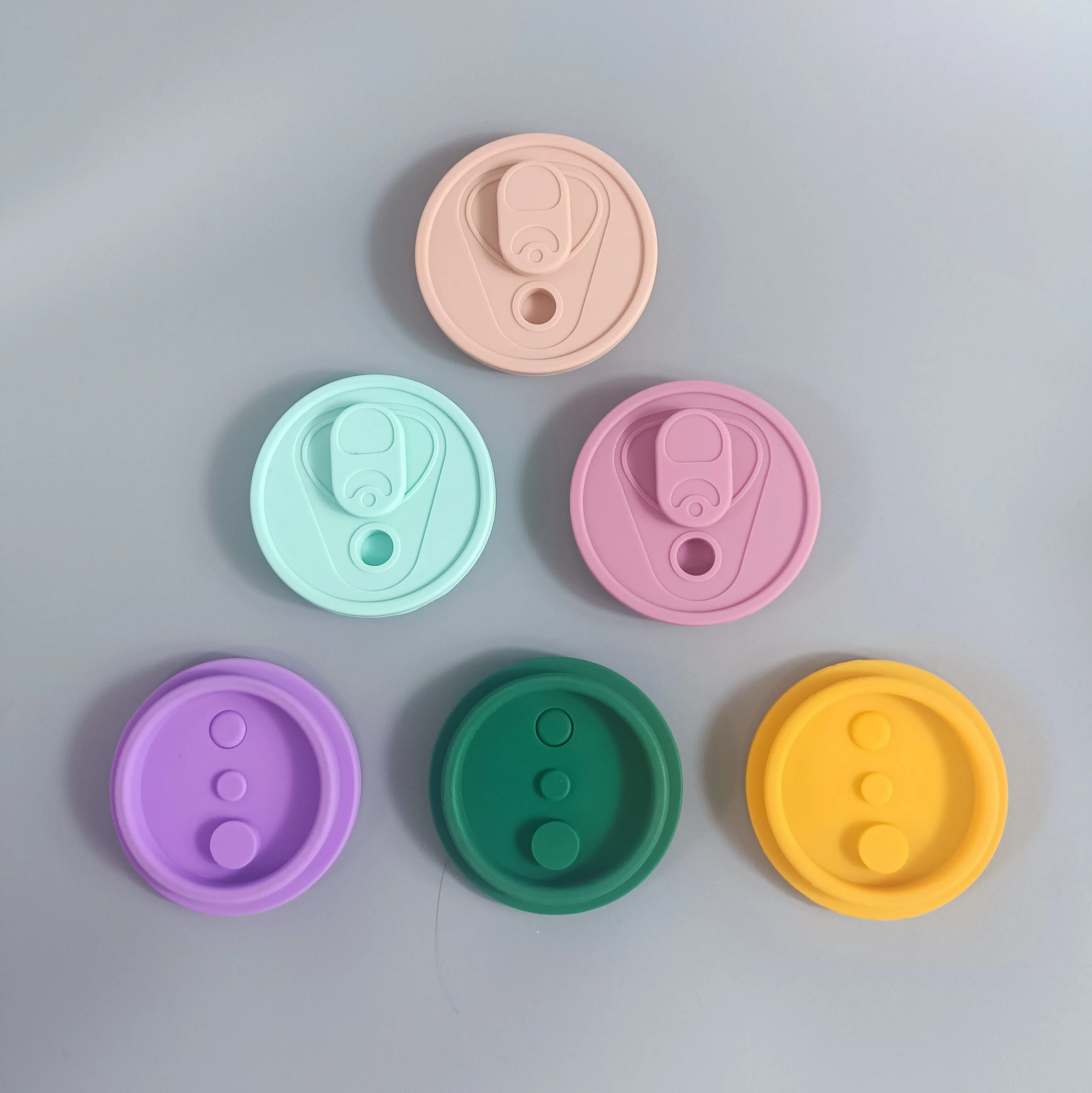 Wholesale Reusable Silicone Color Plastic Lids For Beer Can Glass 16oz ...