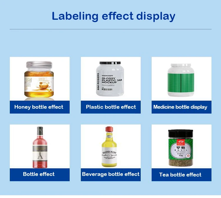 Automatic Front and Back Sticker Labeler for Flat Bottles