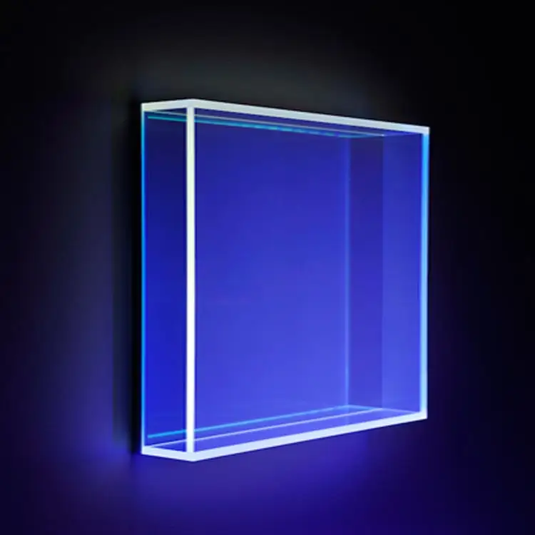 Neon Glowing Light Guide Plate - Blue Fluorescent Acrylic