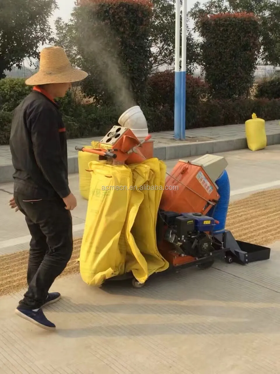 Seeds Bagging Machine Cereal Automatic Bagging Paddy Collecting Machine ...