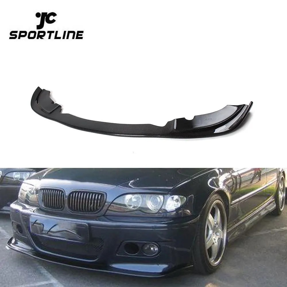carbon fiber front bumper lip Splitter Chin For BMW E46 M TECH Coupe ...