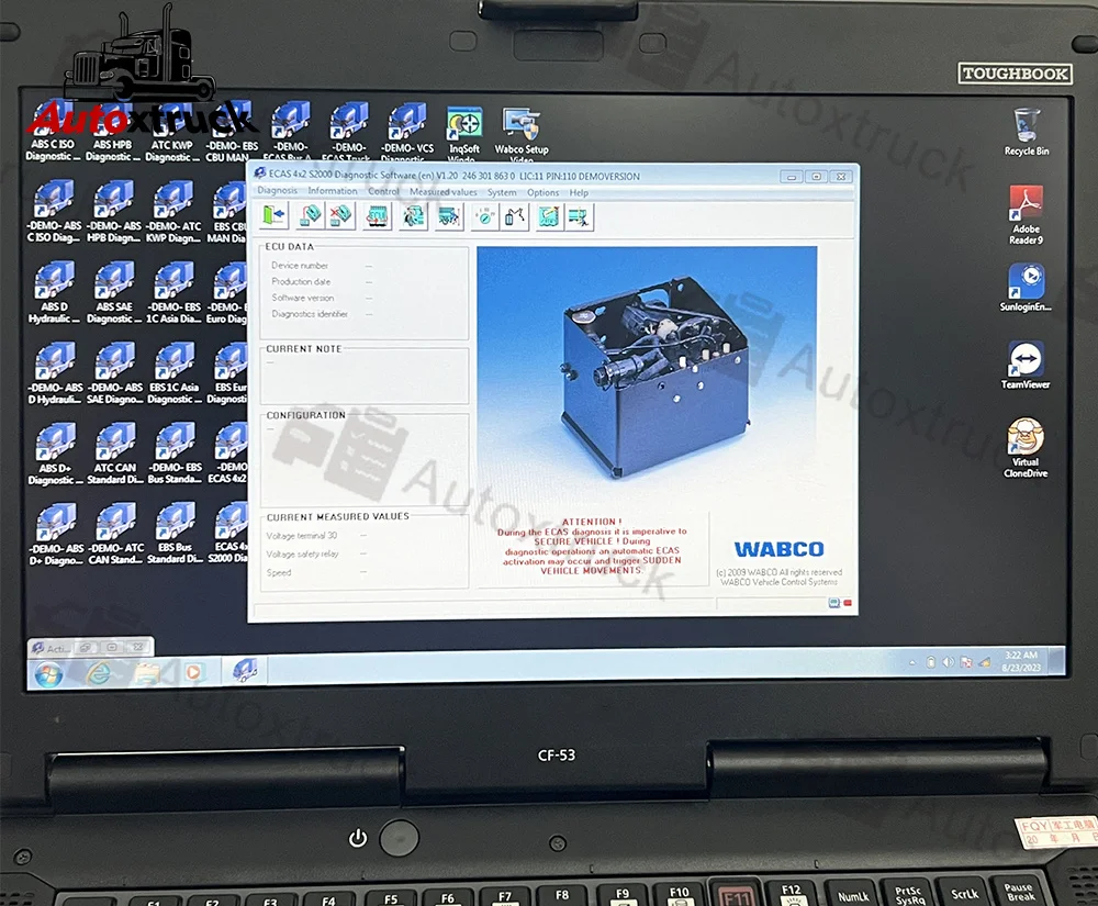 For Wabco Interface (wdi) Diagnostic Kit Trailer Brake Diagnostic Tool ...
