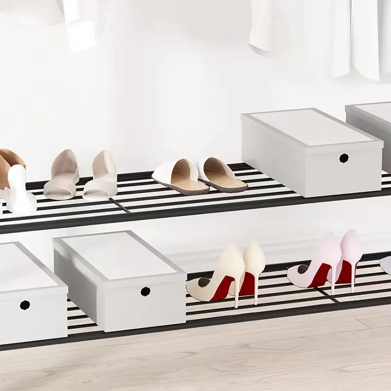 Modern Design Movable Iron Clothes Rack with Wheels for Bedroom Home ...