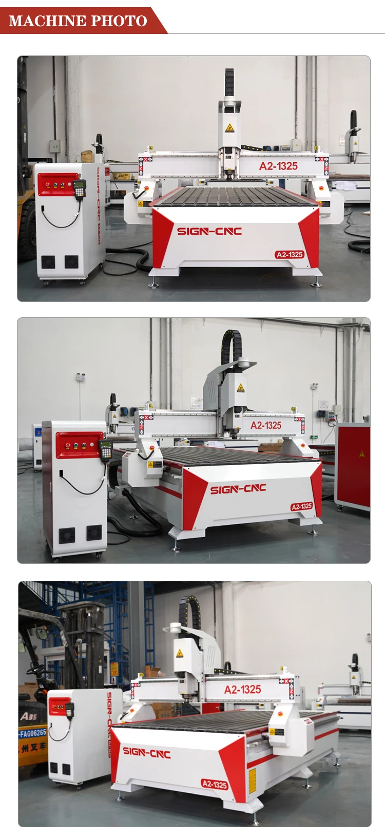 Heavy Duty Multifunction Woodworking Machine Wood Cnc Router 1325 2030 ...