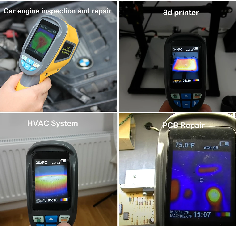 HTI HT-04D Infrared Thermal Imaging Camera - 160x120 Resolution
