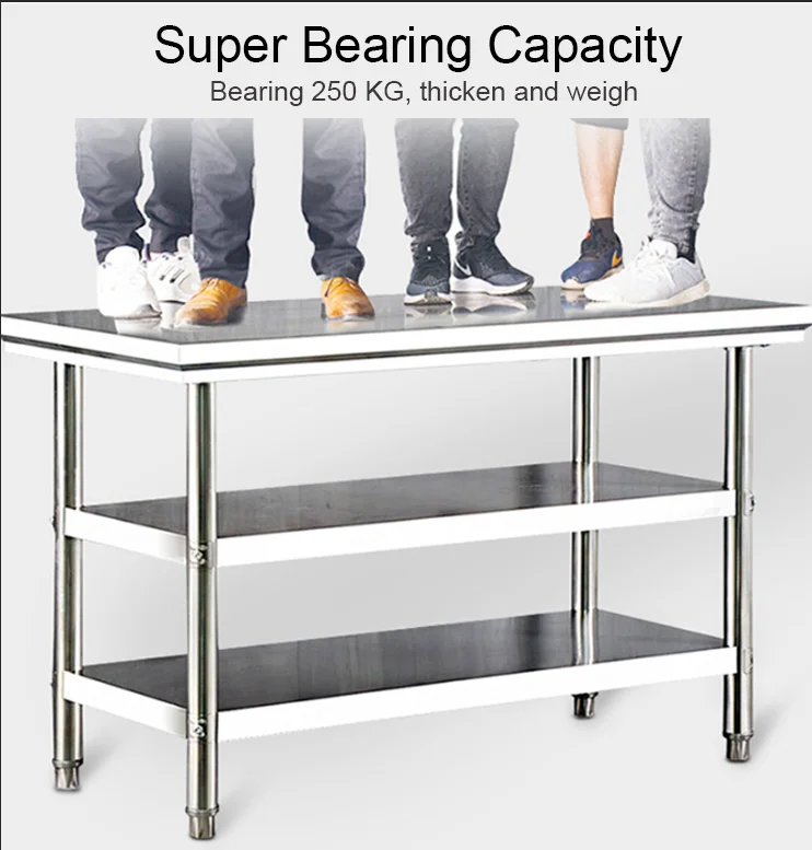 Commercial Kitchen Equipment Rotating Worktable Stainless Steel Table ...