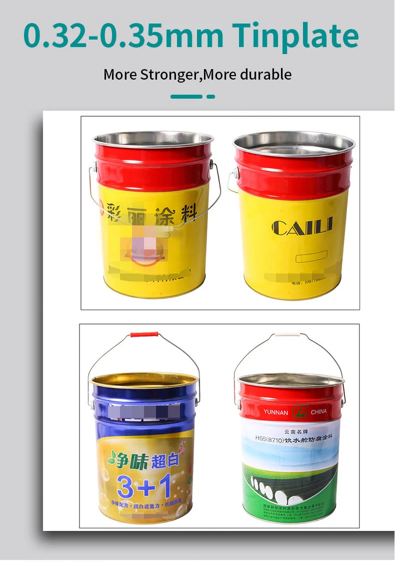 10 Liters Iron Bucket Pail Barrel Drum For Paint/ Ink/ Solvent ...