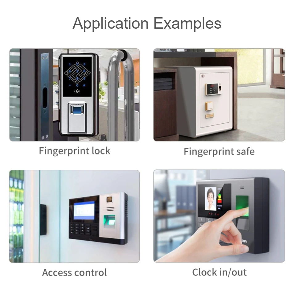 Fingerprint Sensor Kit for Secure Door Locks - Waveshare