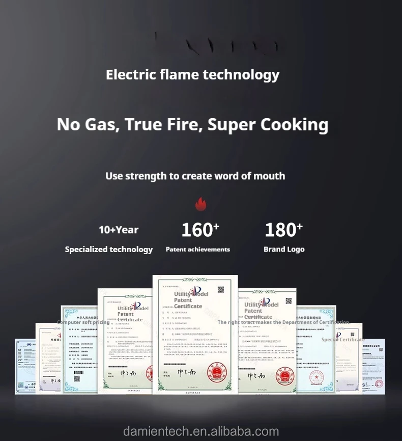 2025 New Technology 1 Burner Electric Flame Stove for Kitchen