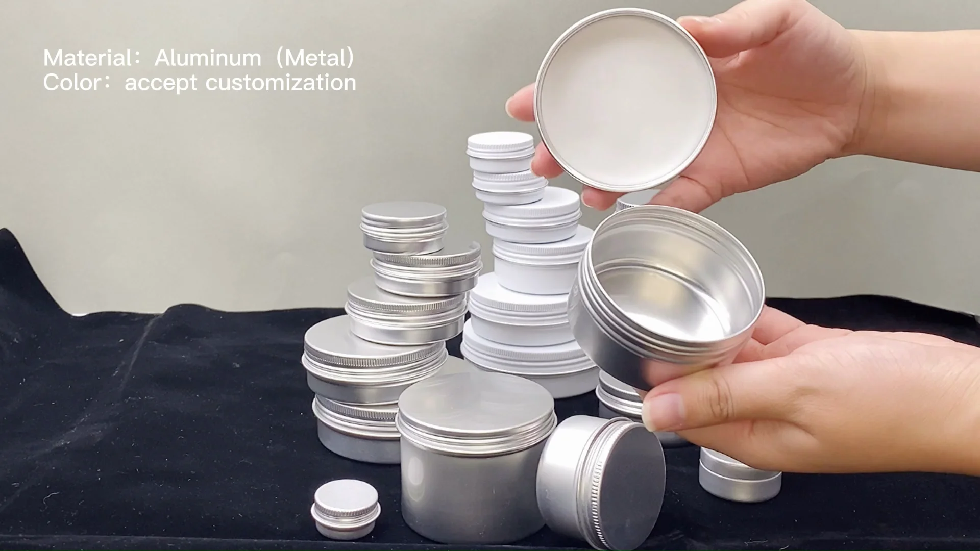 Stamp Custom Label 5g 10g 15g 20g 30g 50g 60g 80g 100g Round Aluminum ...