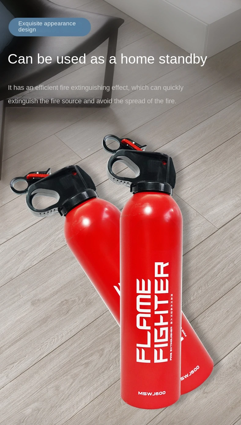 Small Car Mounted Fire Extinguisher Water-based 620ml Portable ...