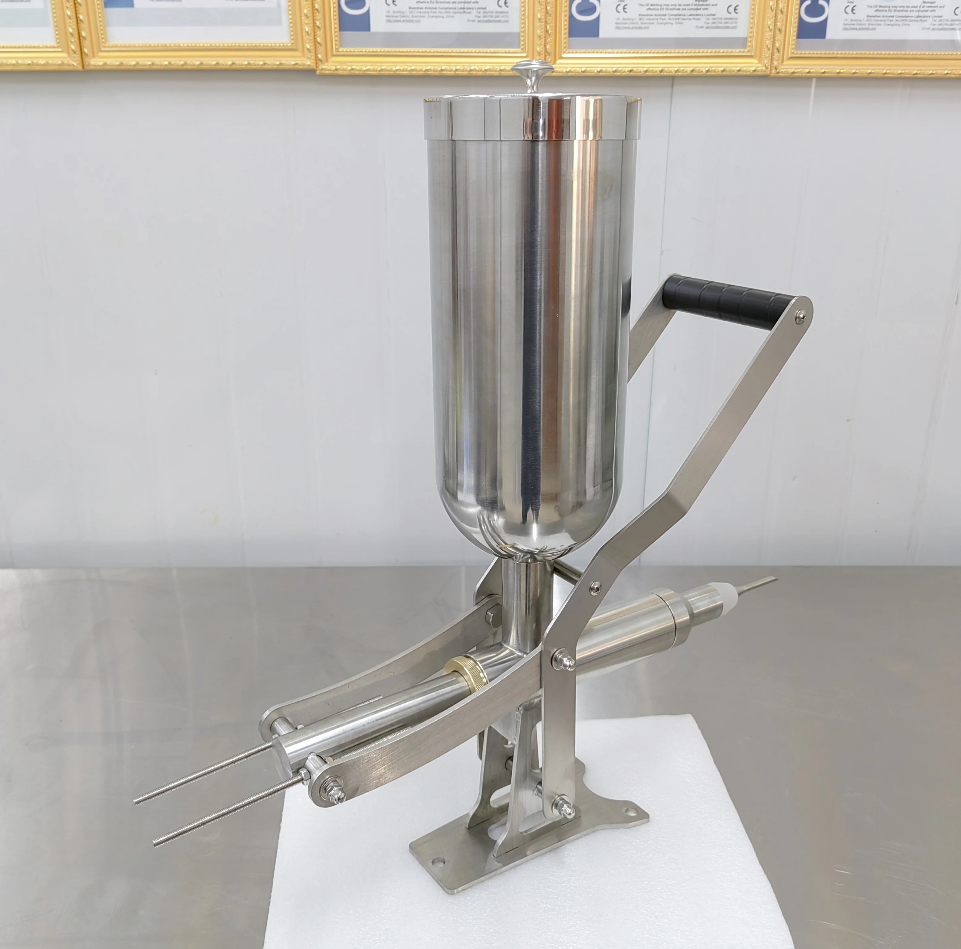 Manual Croissant Cake Cream Puff Filling Filler Machine