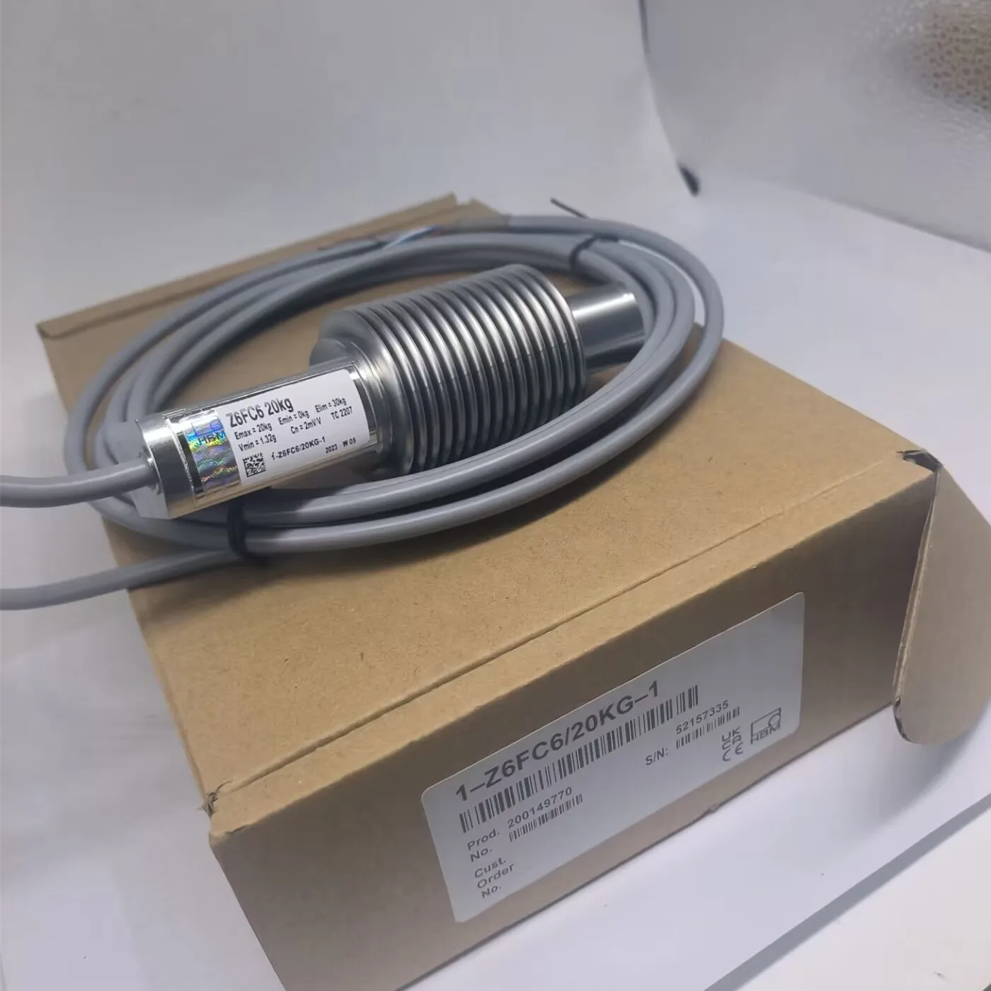 HBM Z6FC6 Load Cell - Precision 100KG Bellow Sensor