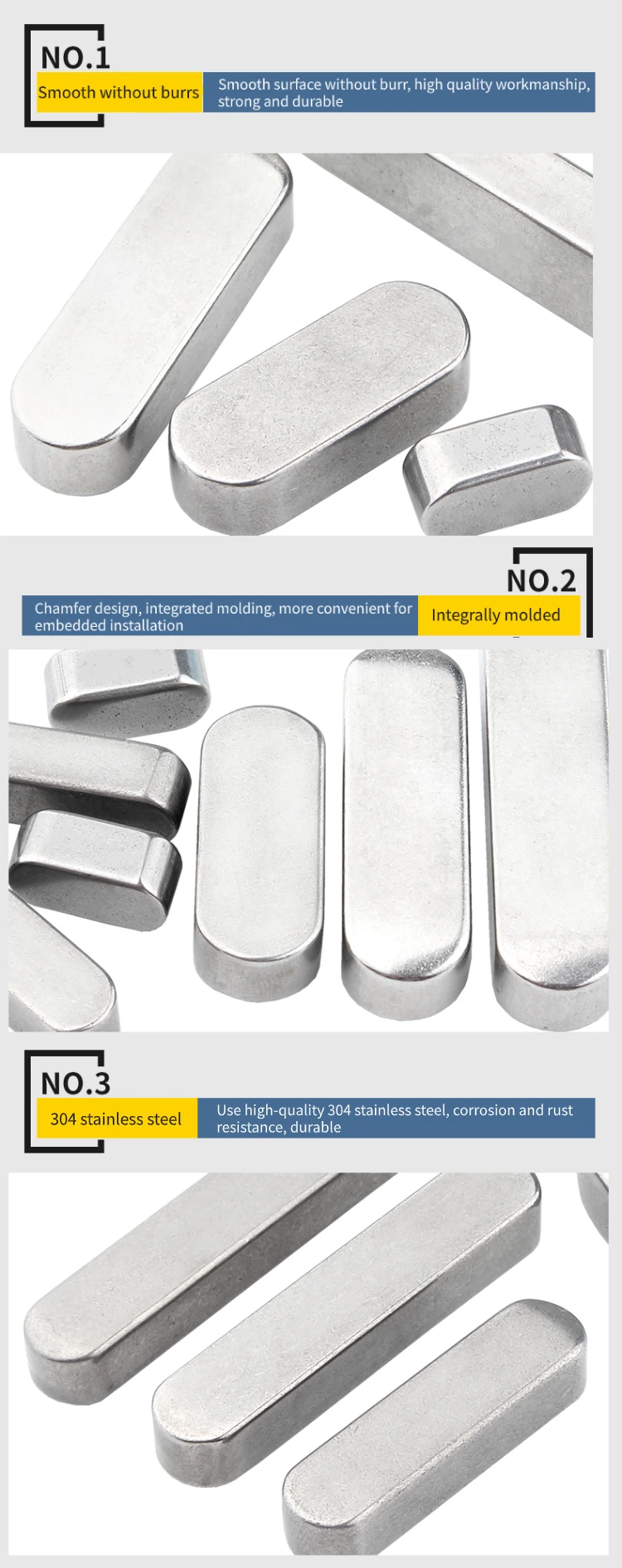 Din 6885 Gb1096 Factory Accessories Square Rectangular Flat Parallel ...