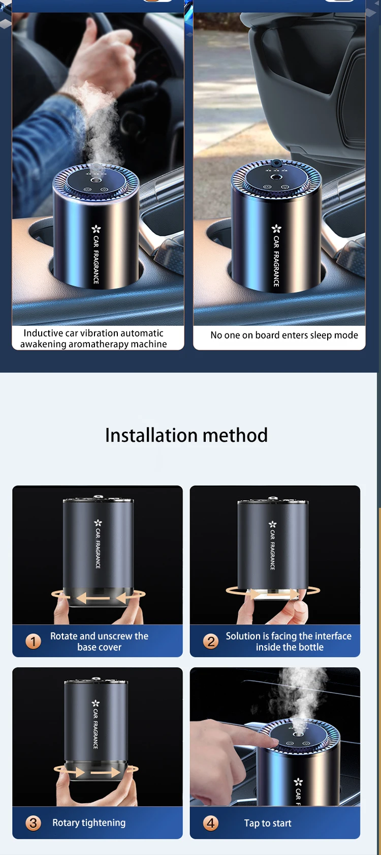High Quality Portable Mist Fragrance Car Diffuser