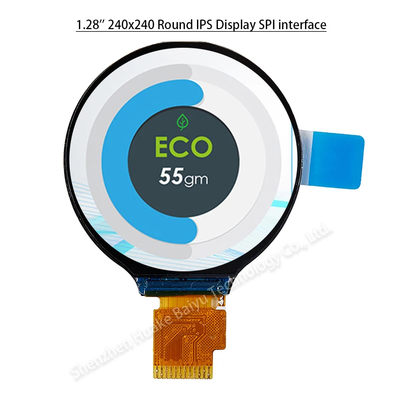 Custom Circular Lcd Touch Screen SPI MIPI Interface 1.28" 1.6" 2.1" 2. ...