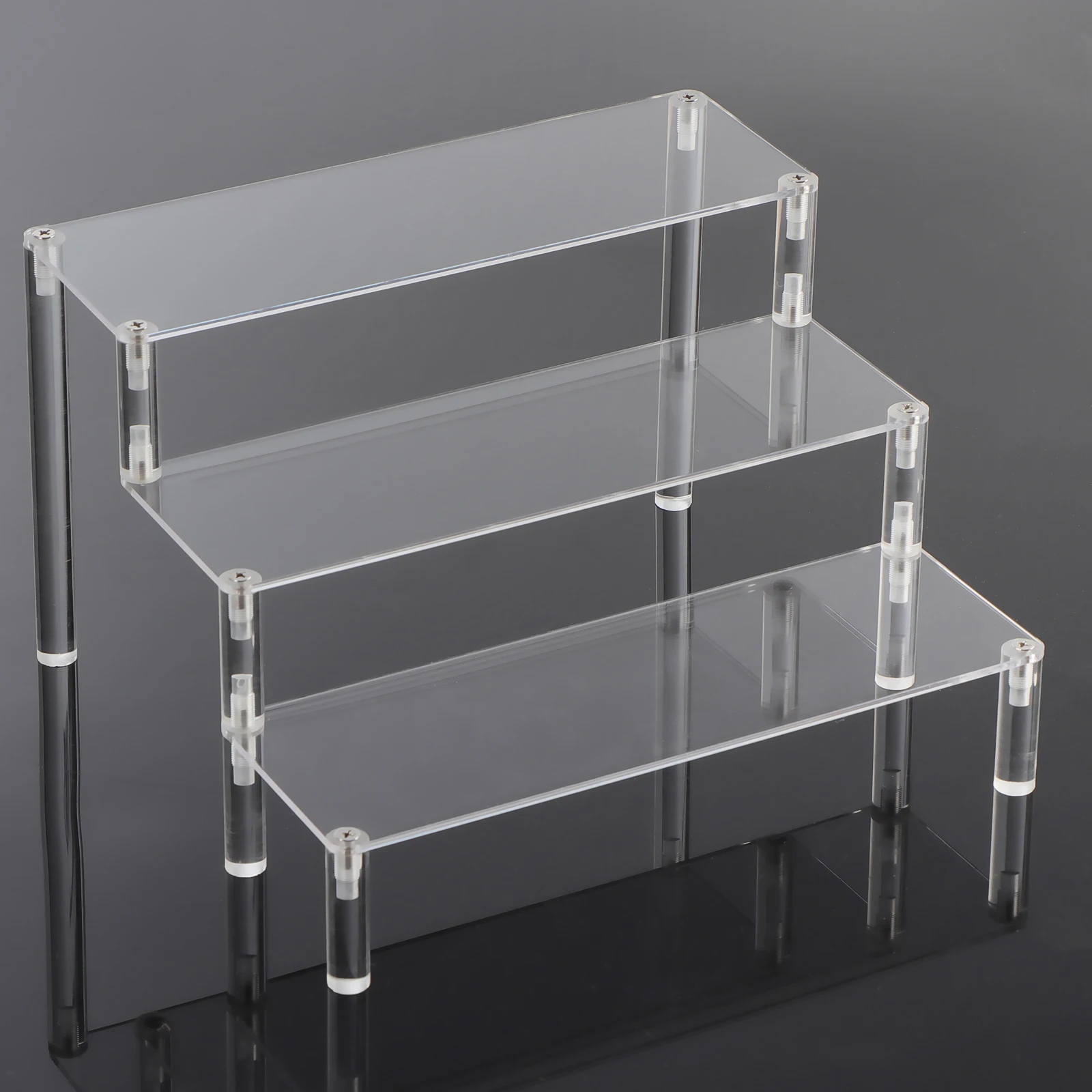 Acrylic Display Rack Ladder Artefacts Shelves Blind Box Dolls ...