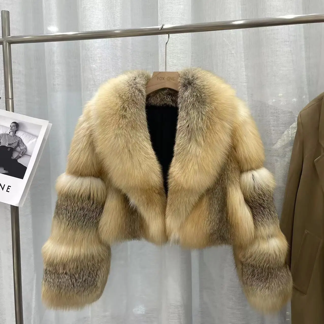 Shop Our Trendy Real Crop Fur Coat High Waist Collection