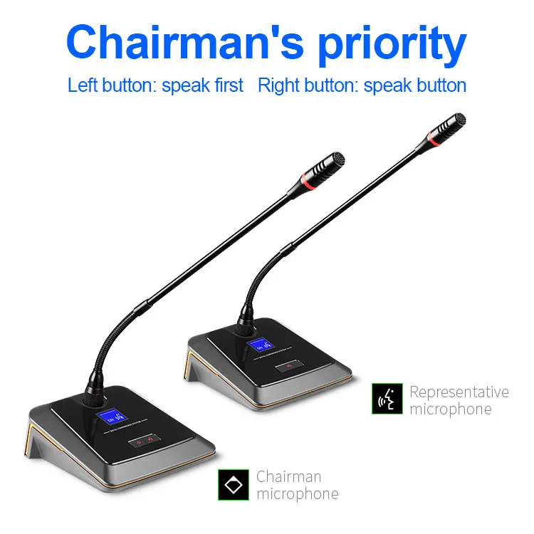 M-9000 Digital Conference Microphone System Wired Condenser Delegate ...