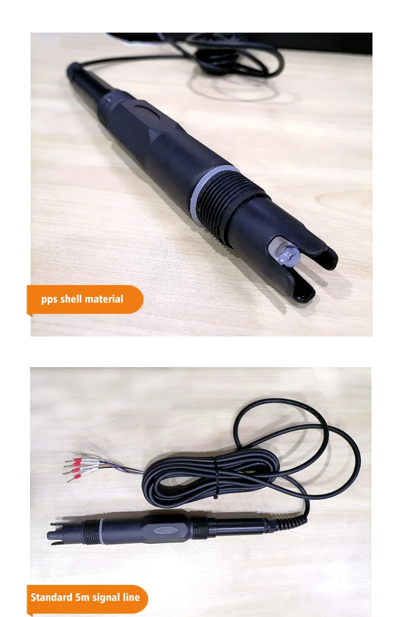 Ph Sensor Probe Online RS485 Ph Electrode Analog Output