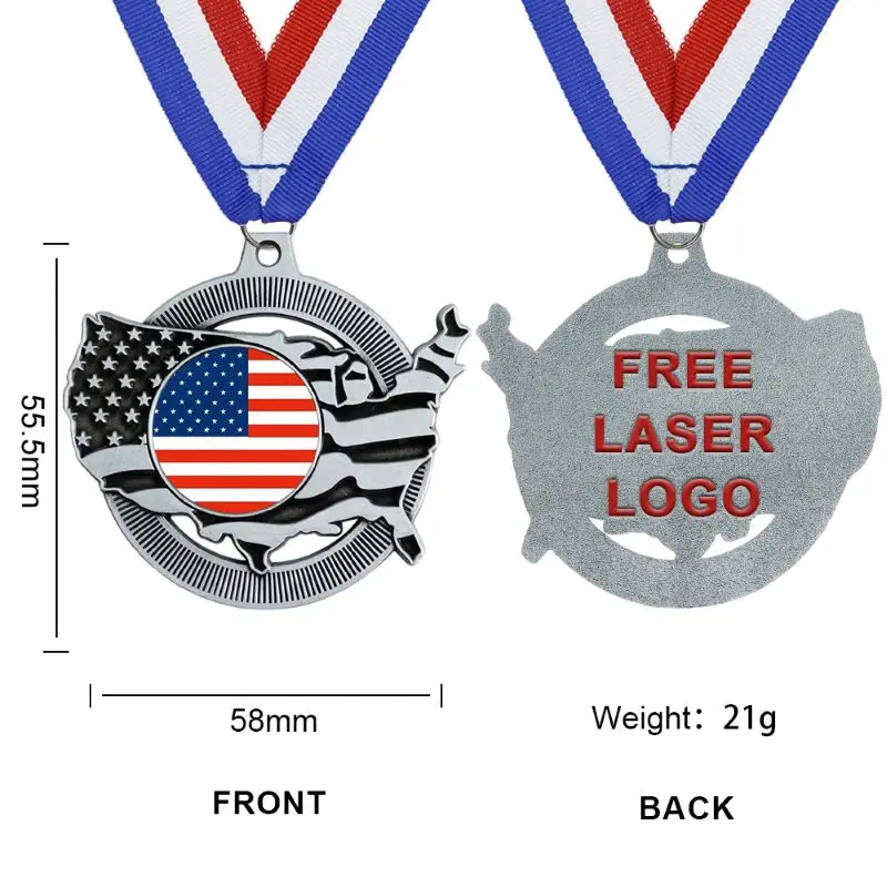 Custom Gymnastics Round Stickers For 2024 Graduation Ribbon Blue Red ...