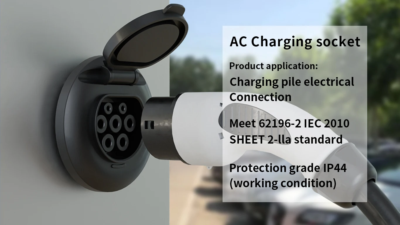 Duosida Ev Charge Socket Type 2 Female Ev Socket For Charger Station ...