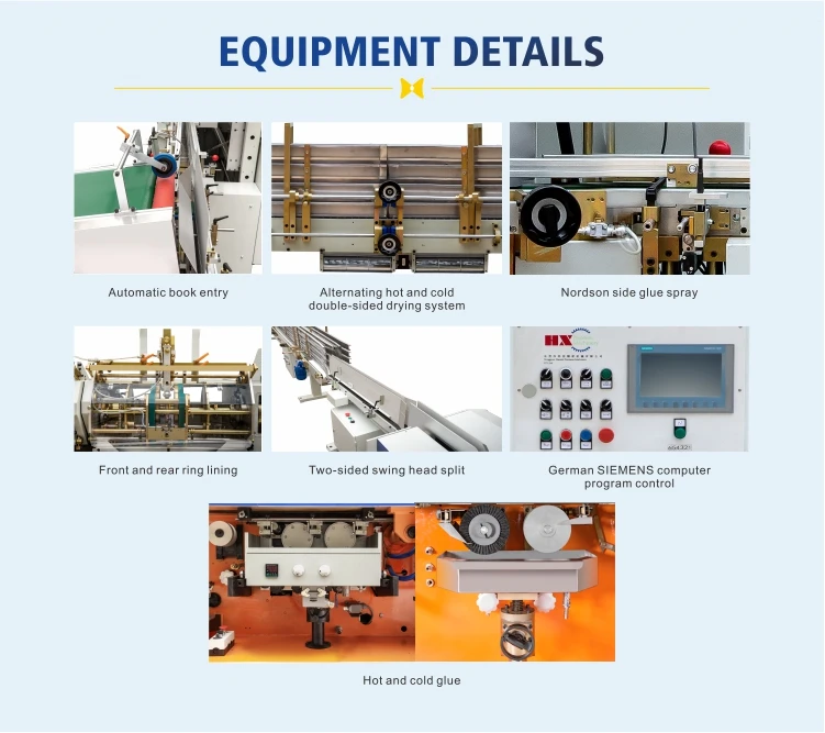 Hxcp Hx6000 Automatic Bookblock Maker Pressing Gluing And Hot Cold ...