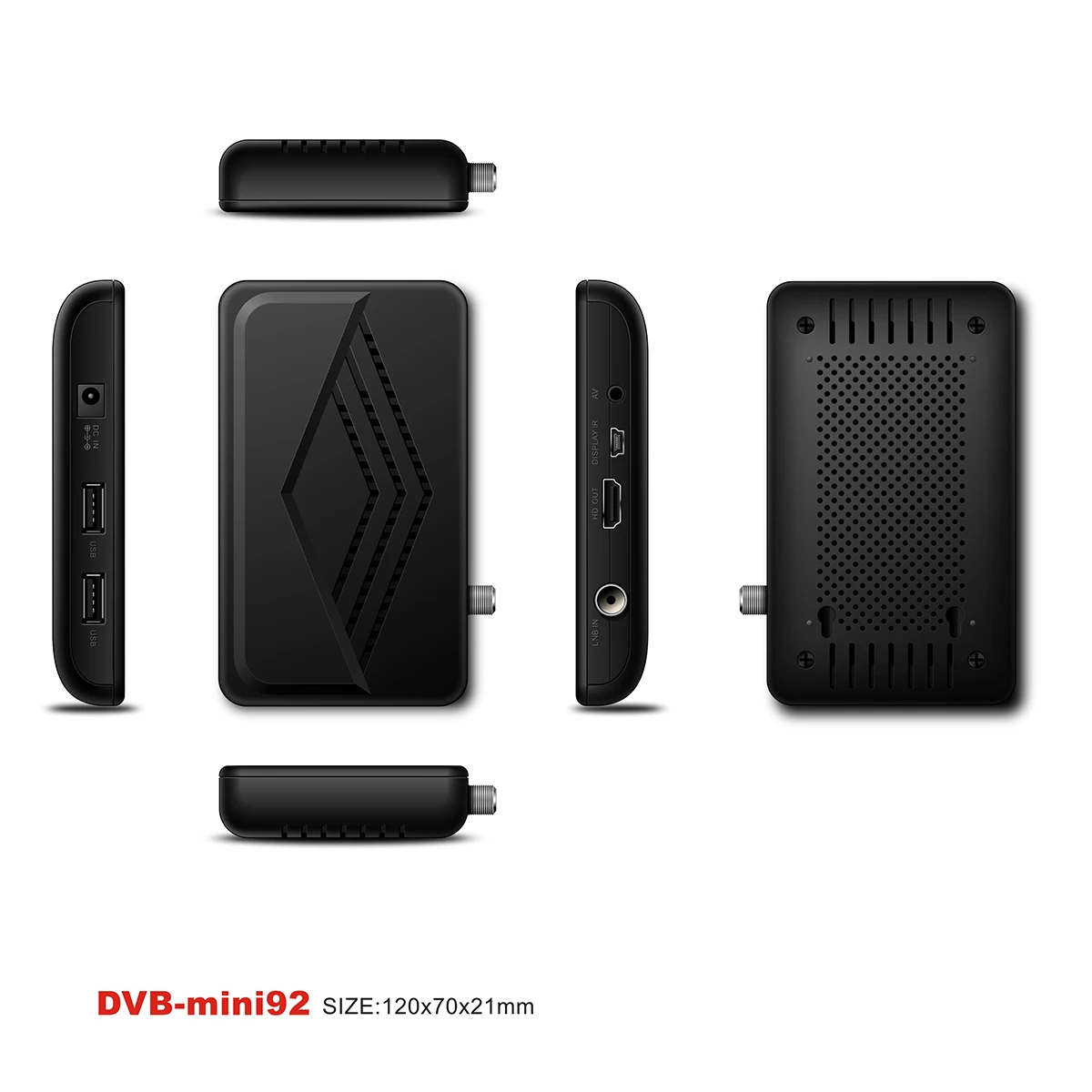 Decodificador Dvb-t2 Dongle Mini Digital Hevc H.264/265 Decoder Dvb-t2 ...