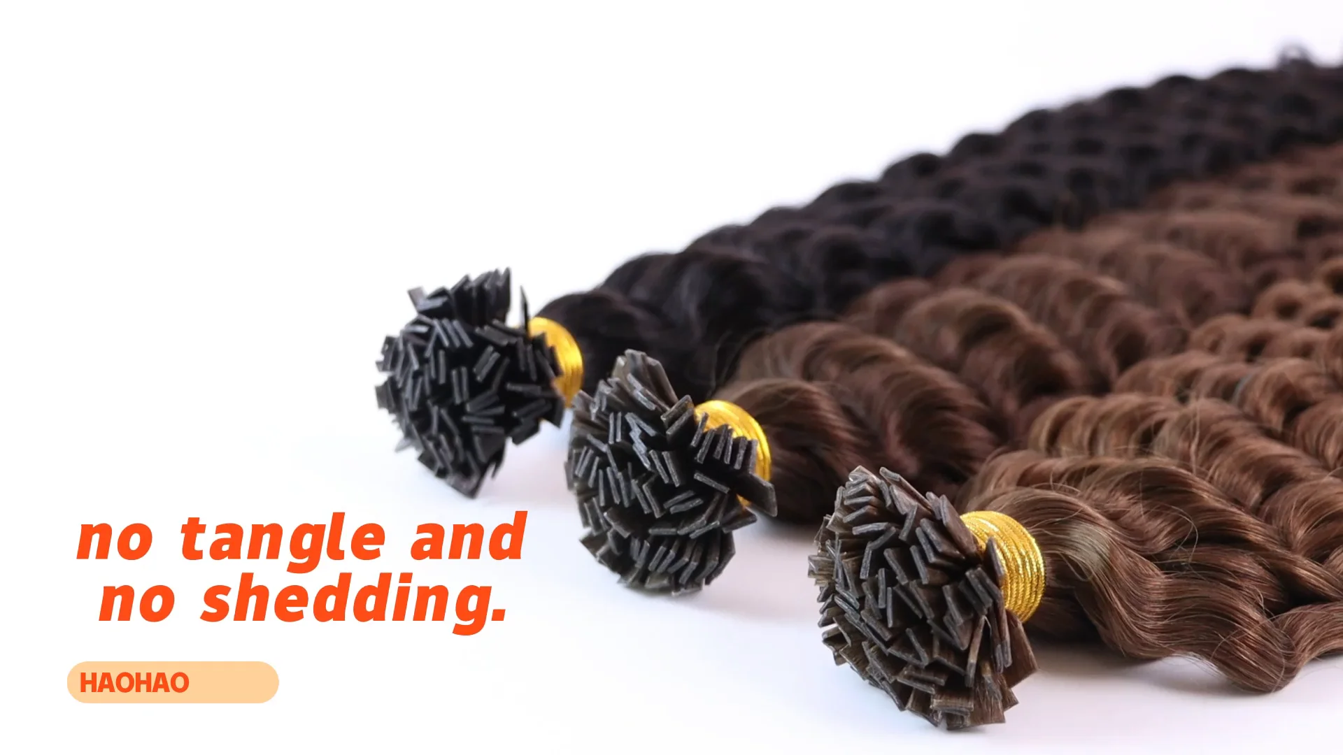 K Tip Hair Kinky Curly Extensions Human Hair Italian Keratin Double ...