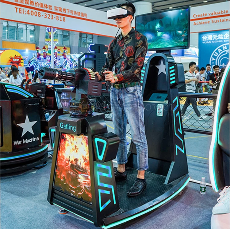 Virtual Reality Arcade Shooting Game Machine Vr Simulator Movie Power ...