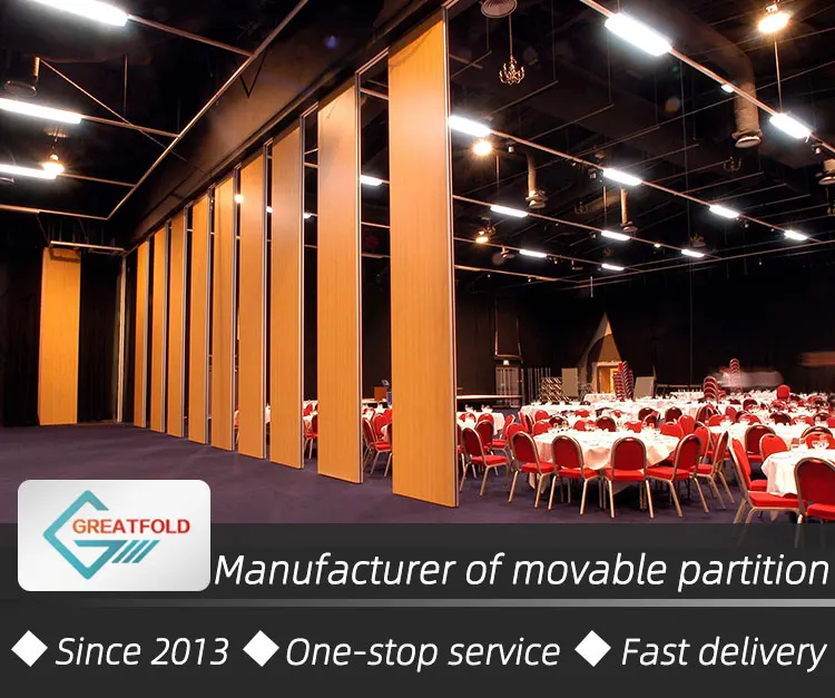 Hotel Banquet Hall Movable Partition Soundproof Room Divider Sliding ...