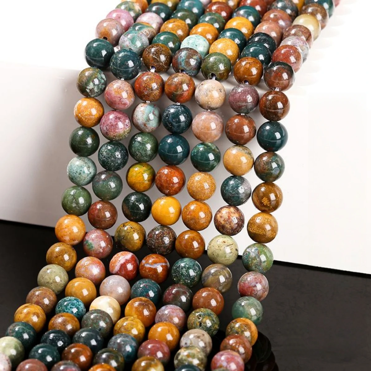 JD GEMS LINK Wholesale High Quality Colorful Agate Natural Loose Beads ...