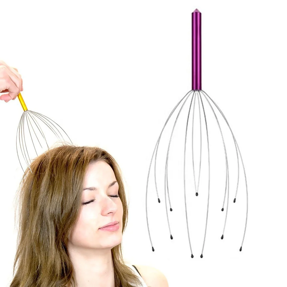 Zhedage 12-claws Spider Head Massager Octopus Hair Head Scratcher ...