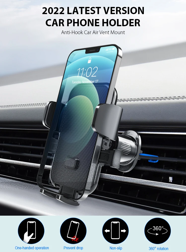 Phone Mount for Car Vent - Secure and Versatile Holder