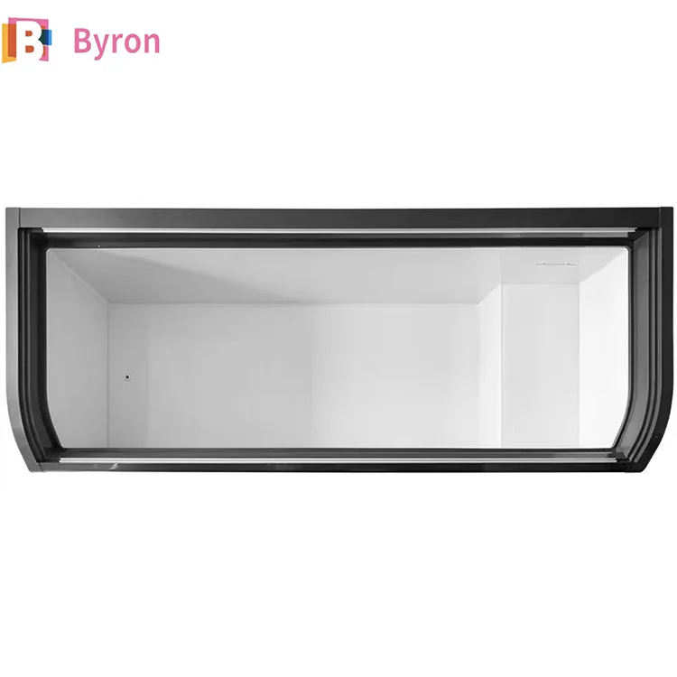 Chest showcase Fridge Glass Top Chest Freezer Ice Cream Deep Freezer ...